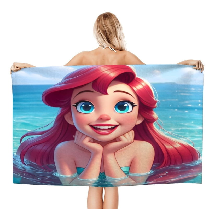 Mermaid Beach Towel 30.7 × 71 InchesI Made Of Microfiber Material Quick Drying And Comfortable ...