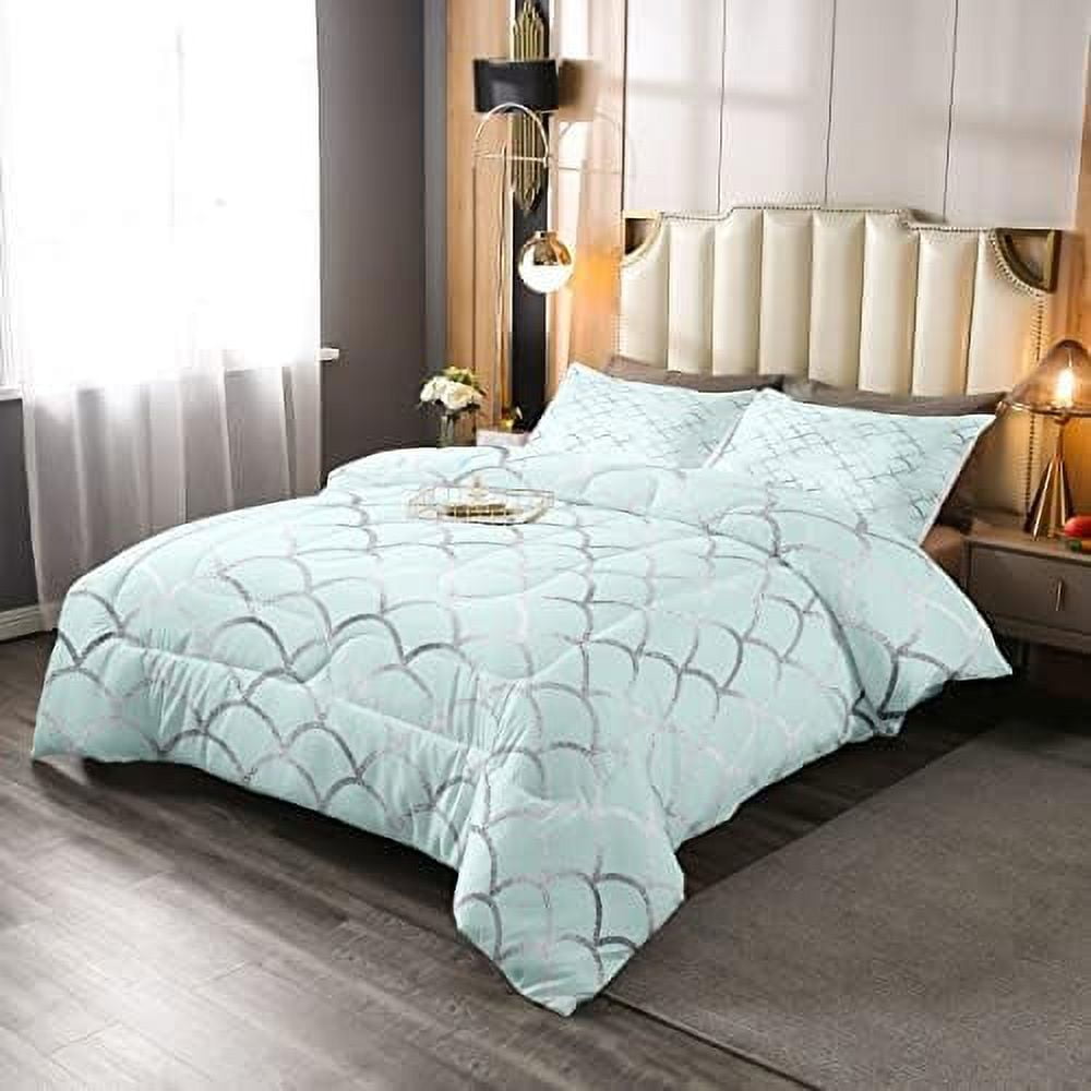 Mermaid Bedding Sets Twinkling Fish Scale Comforter Set Mermaid Scale ...
