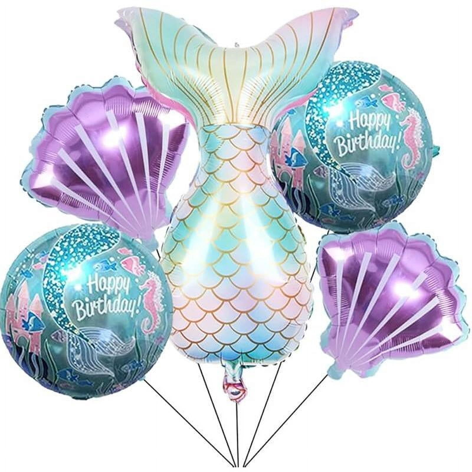 Mermaid Birthday Decoration Mermaid Balloons Kit Sea Balloon Mermaid ...