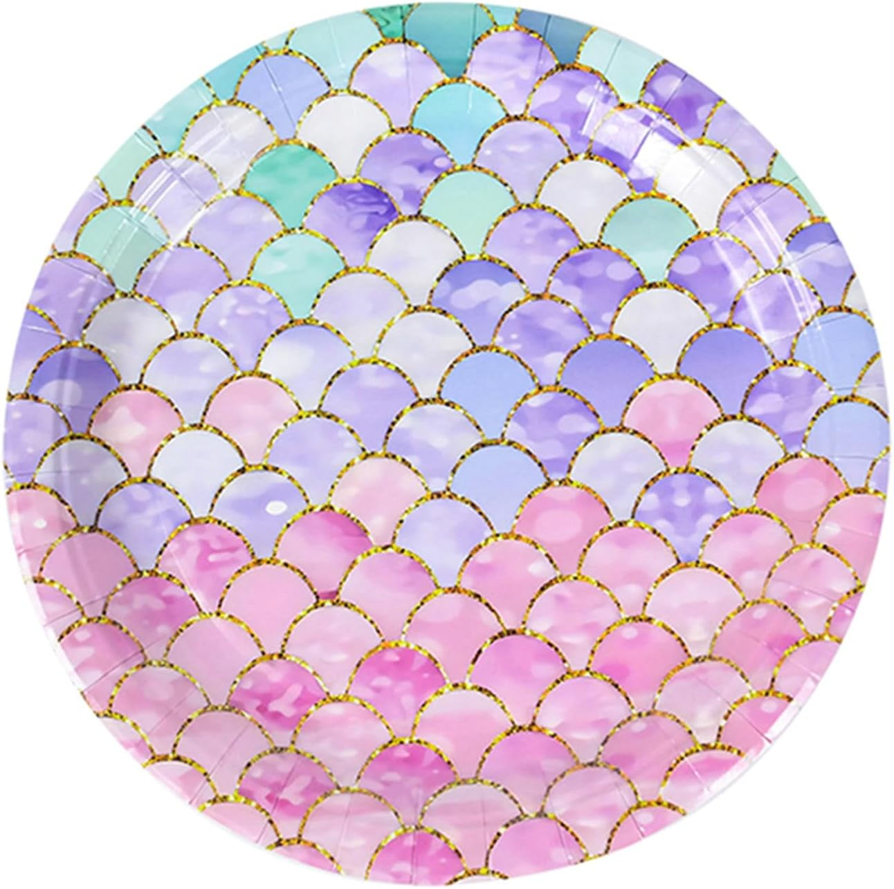 Mermaid Birthday Decorations - 32 Pack Paper Plates for Baby Shower ...