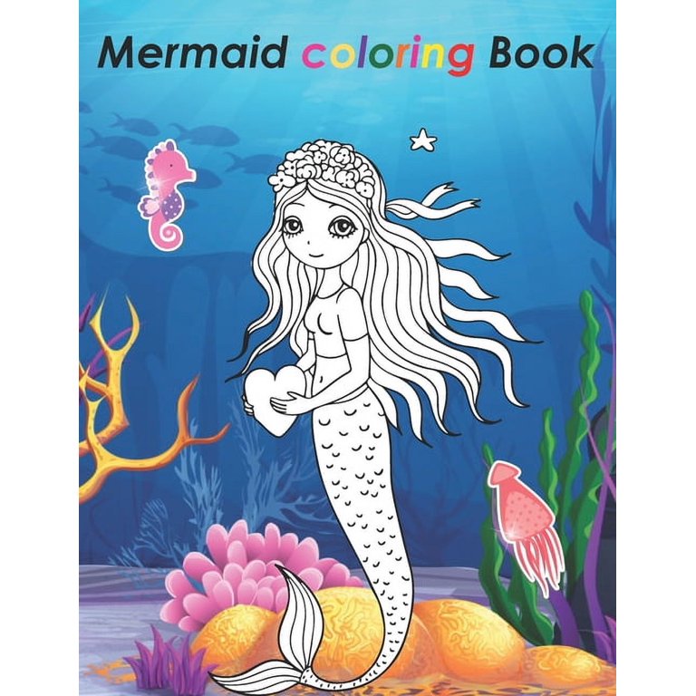 mermaid coloring pages for girls to print