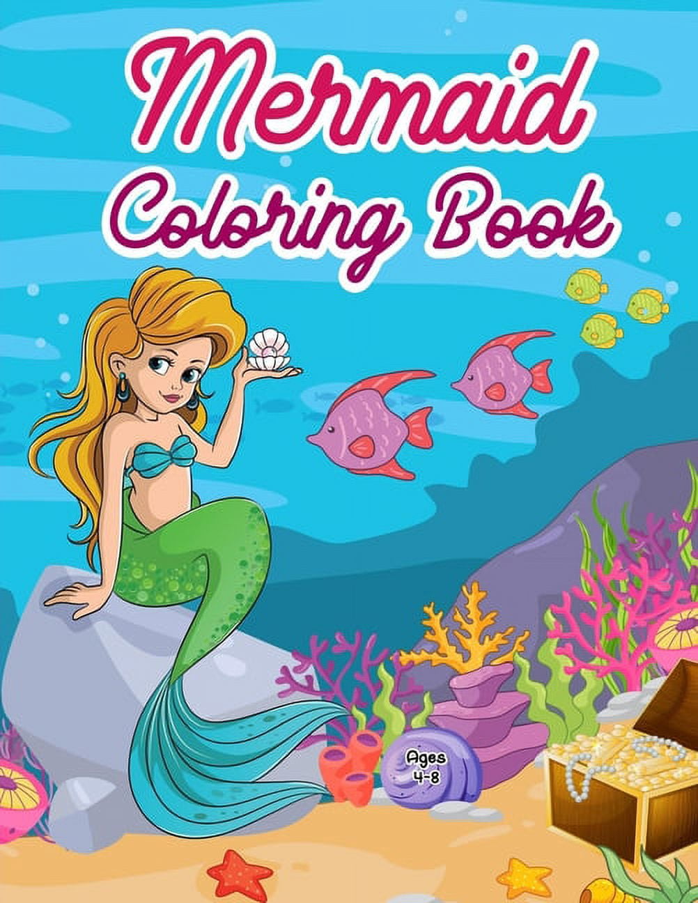 Mermaid Coloring Book: Beautiful Award Winning Mermaid Coloring Book ...