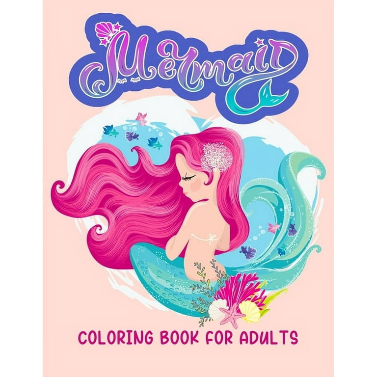 coloring pages of mermaids for adults