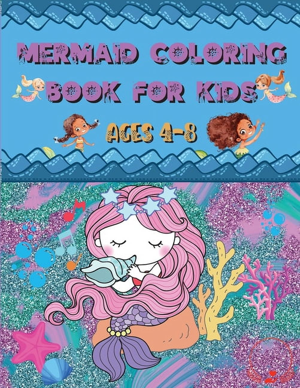 Mermaid Coloring Book: For Kids Ages 4-8 | Amazing and Cute Unique ...