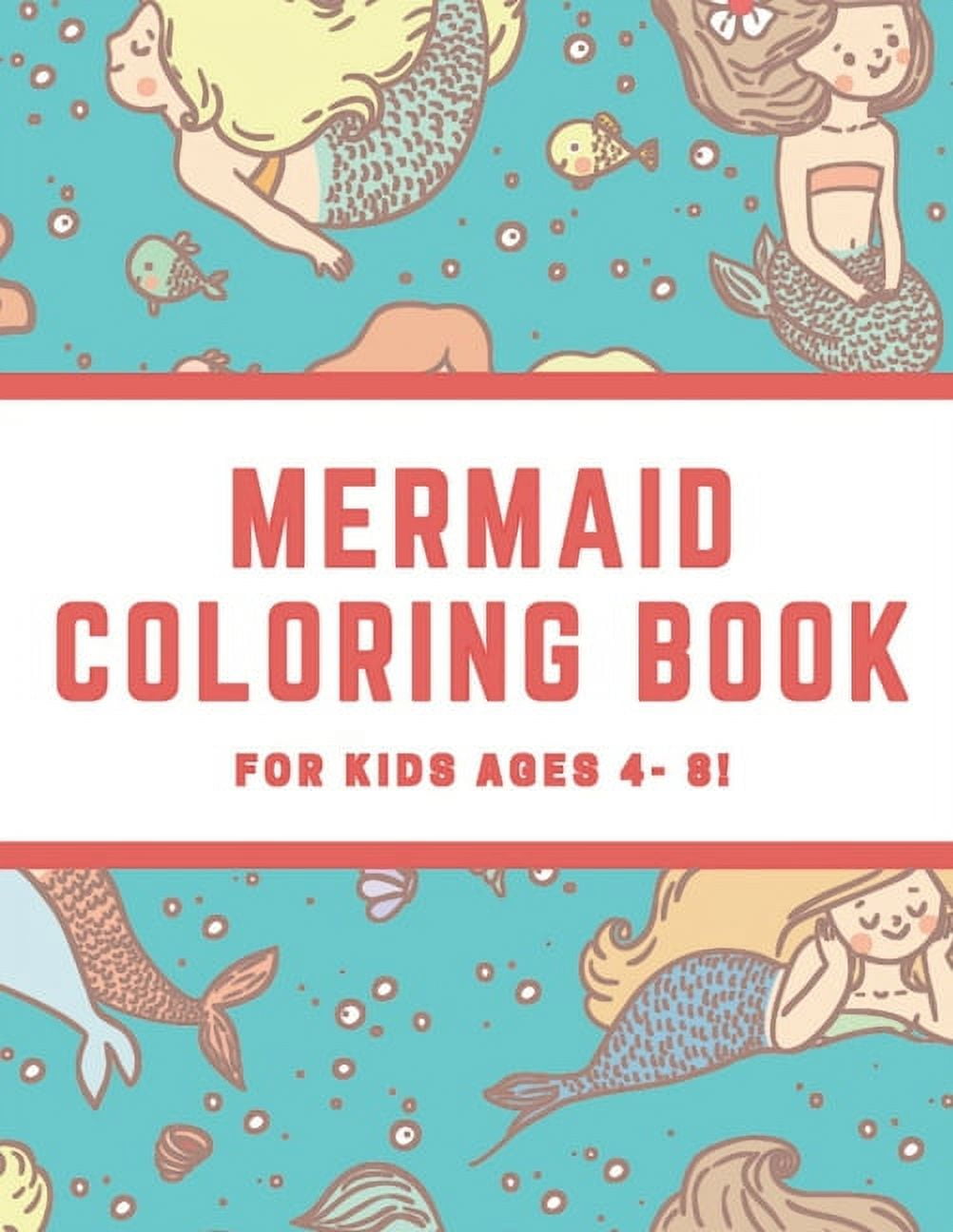 Mermaid Coloring Book for Kids Ages 4 - 8: Relaxing Coloring Pages ...