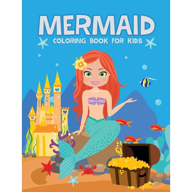 Mermaid Coloring Book for kids: Cute and Unique Mermaid Coloring Book ...