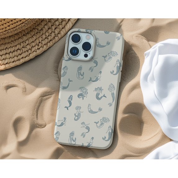 Mermaid Core Coastal Glow Phone Case Soft Summer Aesthetic for iPhone ...