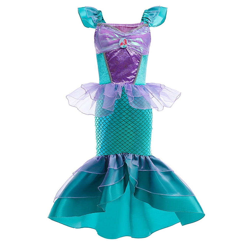 Mermaid Costume for Girls Halloween Birthday Princess Toddler Kids ...