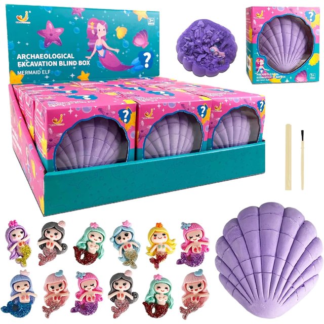 Dig Kit for Kids, 12Pcs Dig Set with Chisel and Brush, Excavation Kit ...