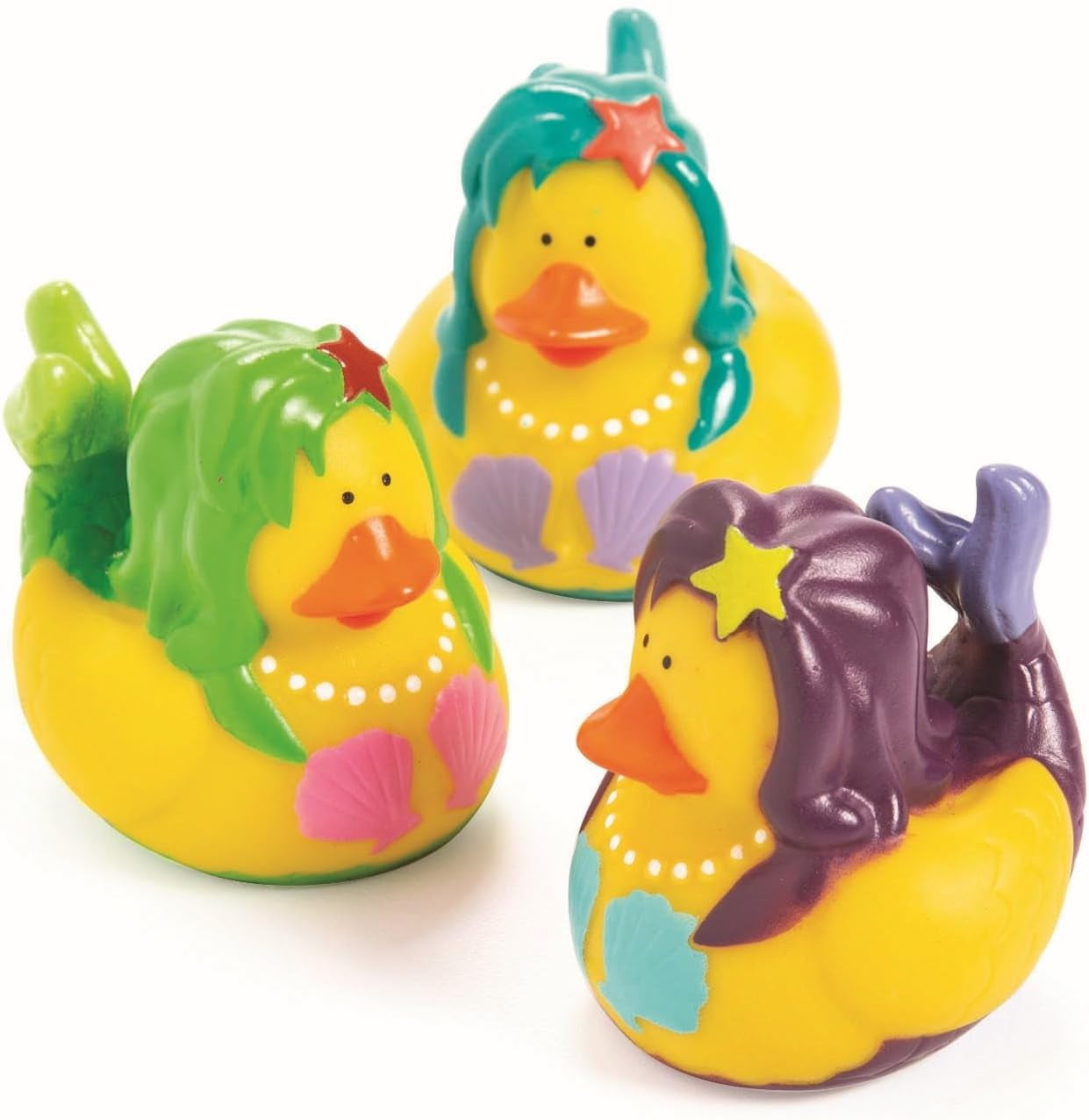 Mermaid Ducks - Toys - Character Toys - Rubber Duckies - 12 Pieces ...