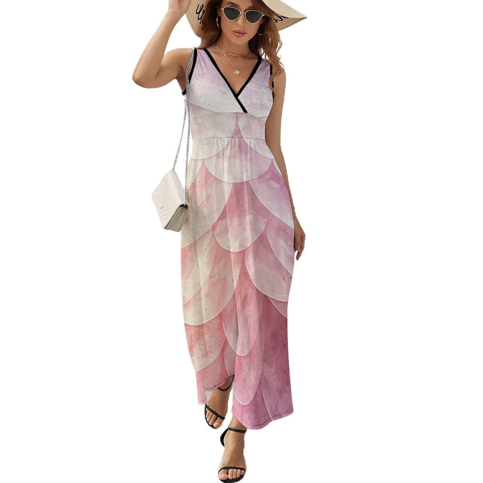 Mermaid Fish Scales Pattern Design Sleeveless Dress Summer Clothes for ...