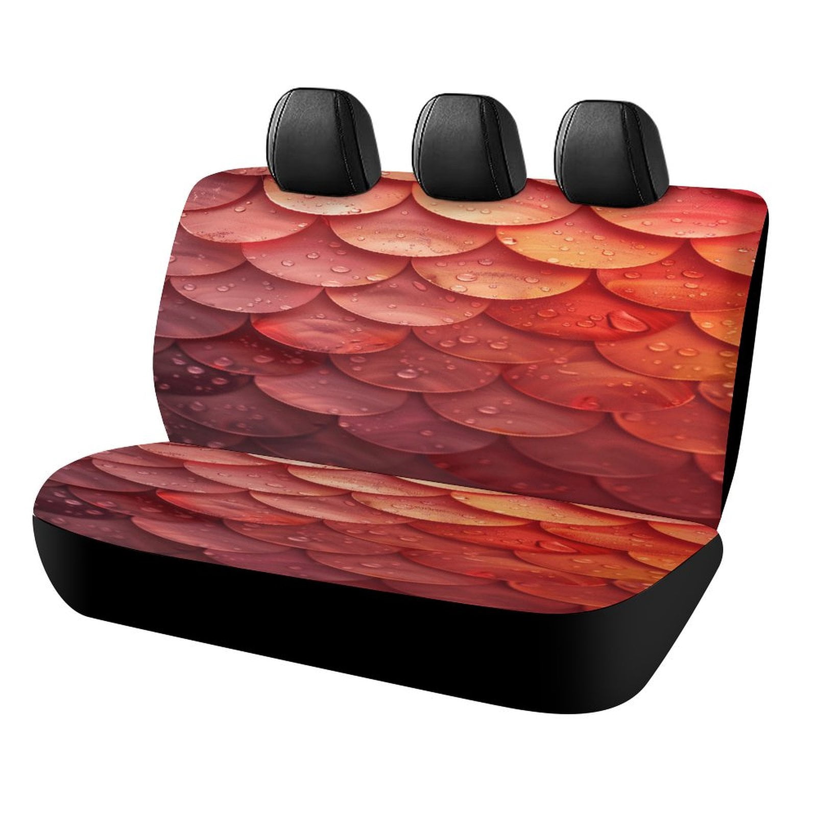 Mermaid Fish Scales Rear Seat Covers, Car Backseat Protector, Universal ...