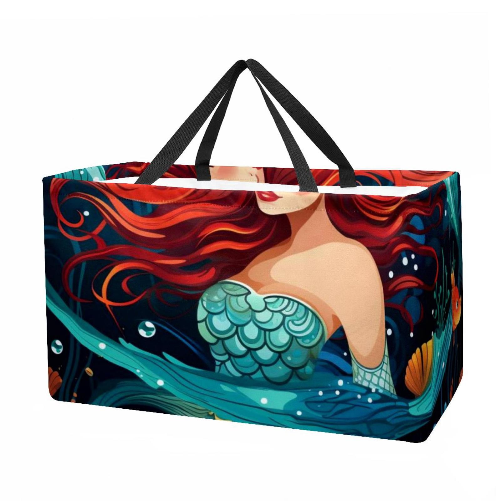 Mermaid Foldable Reusable Large Capacity Oxford Cloth Storage Bin ...
