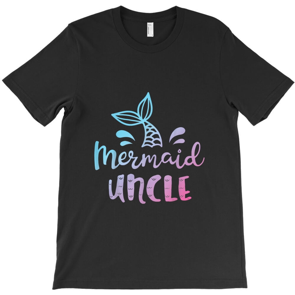 Mermaid Funny Mer-man Family Matching Birthday Gifts Holiday Graphic ...