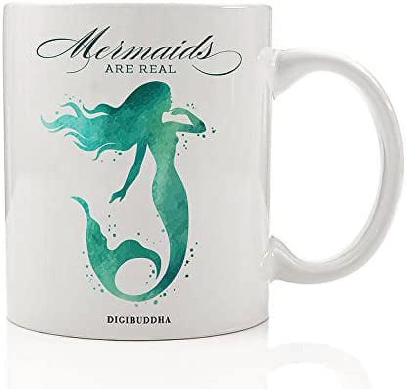 Mermaid Gift Mug Mermaids Are Real Mythical Pretty Ocean Legend Cute ...