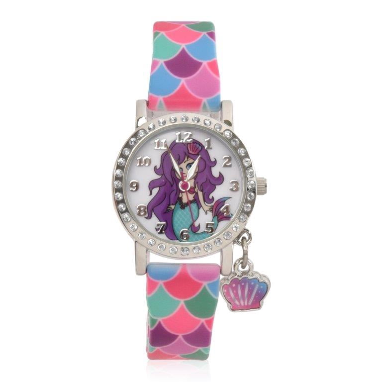 Mermaid Girls' Watch with Charm - Walmart.com