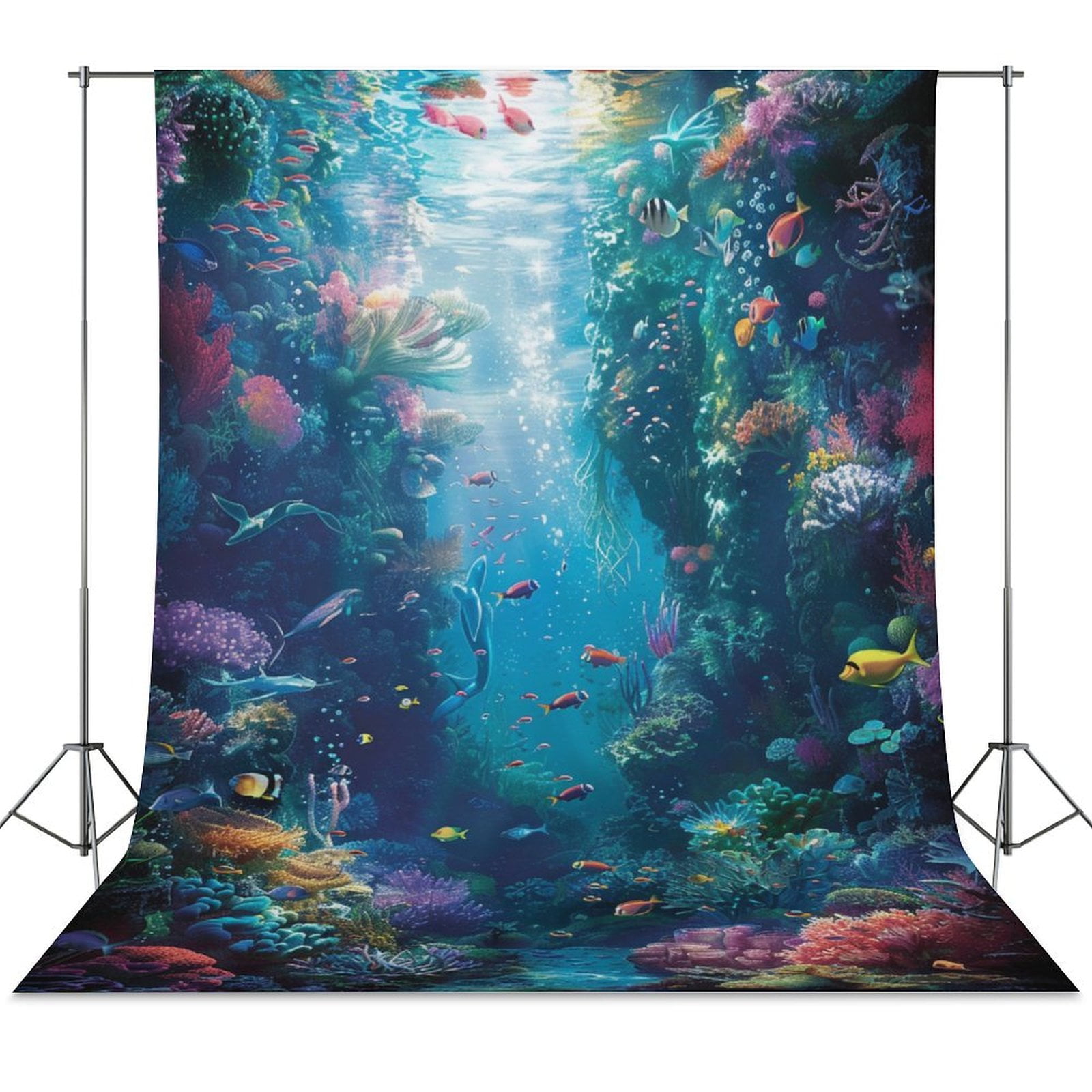 Mermaid Glitter Fish Scale Girls Backdrop Background for Photography ...
