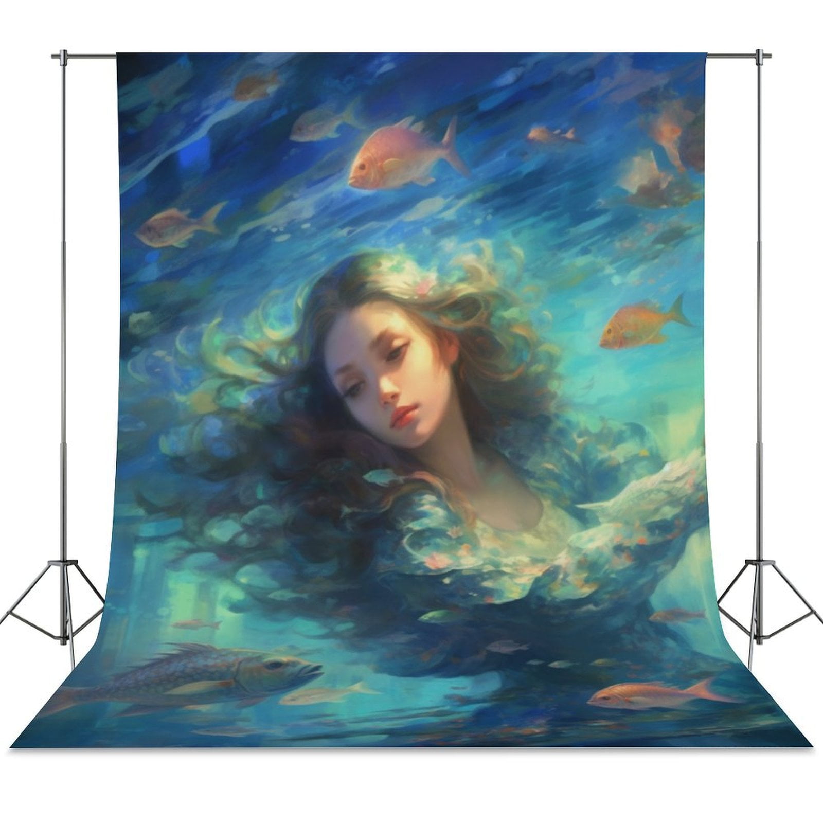 Mermaid Glitter Fish Scale Girls Backdrops for Photography Kids Adult ...