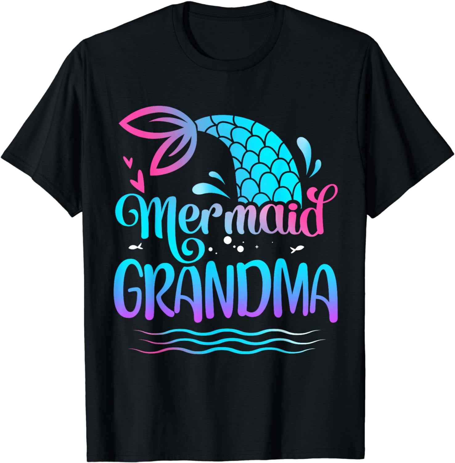 Mermaid Grandma Cute Mermaid Birthday Family Matching T-Shirt - Walmart.com