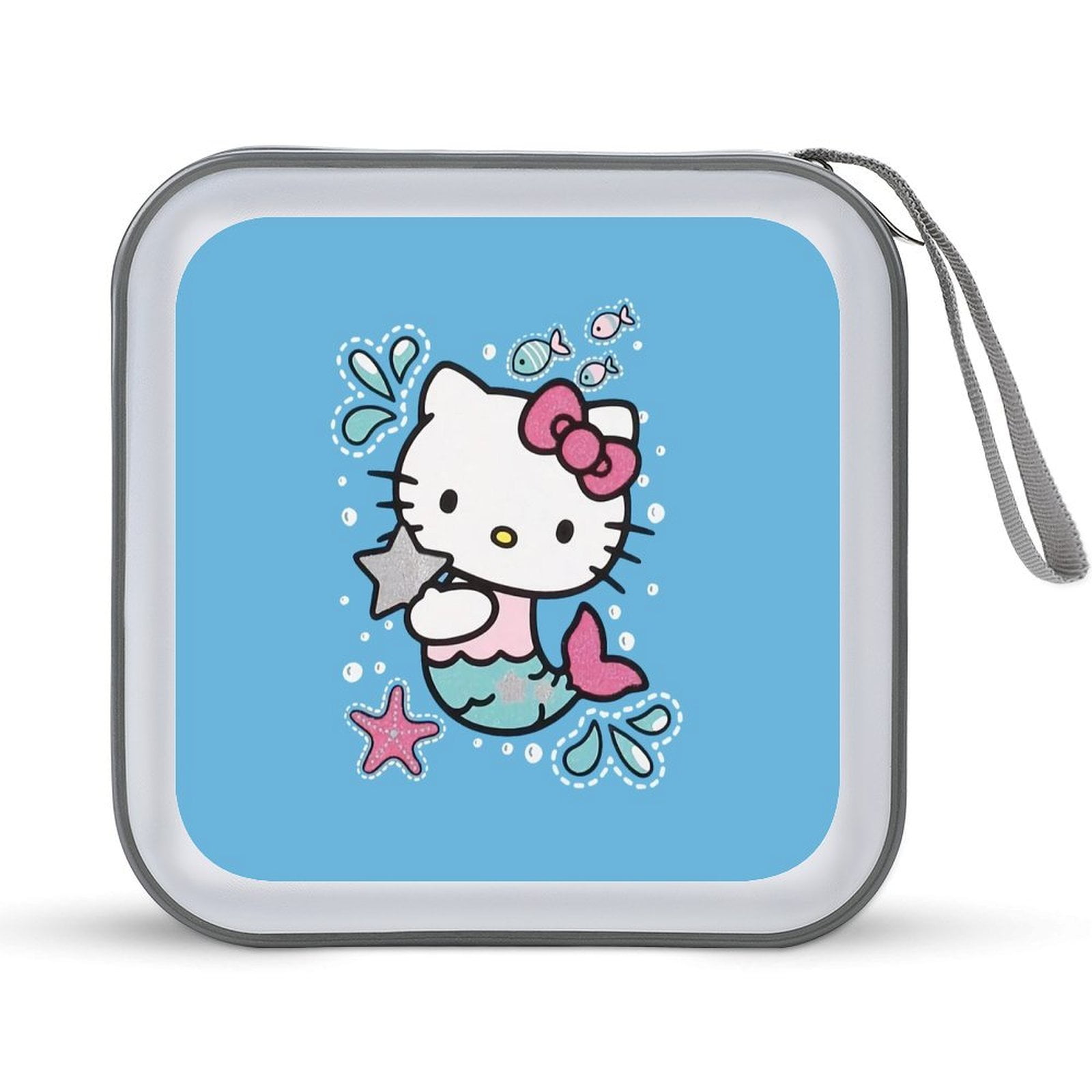 Mermaid Hello Kitty CD Case, 40 Capacity VCD/DVD Case Holders Wallet ...