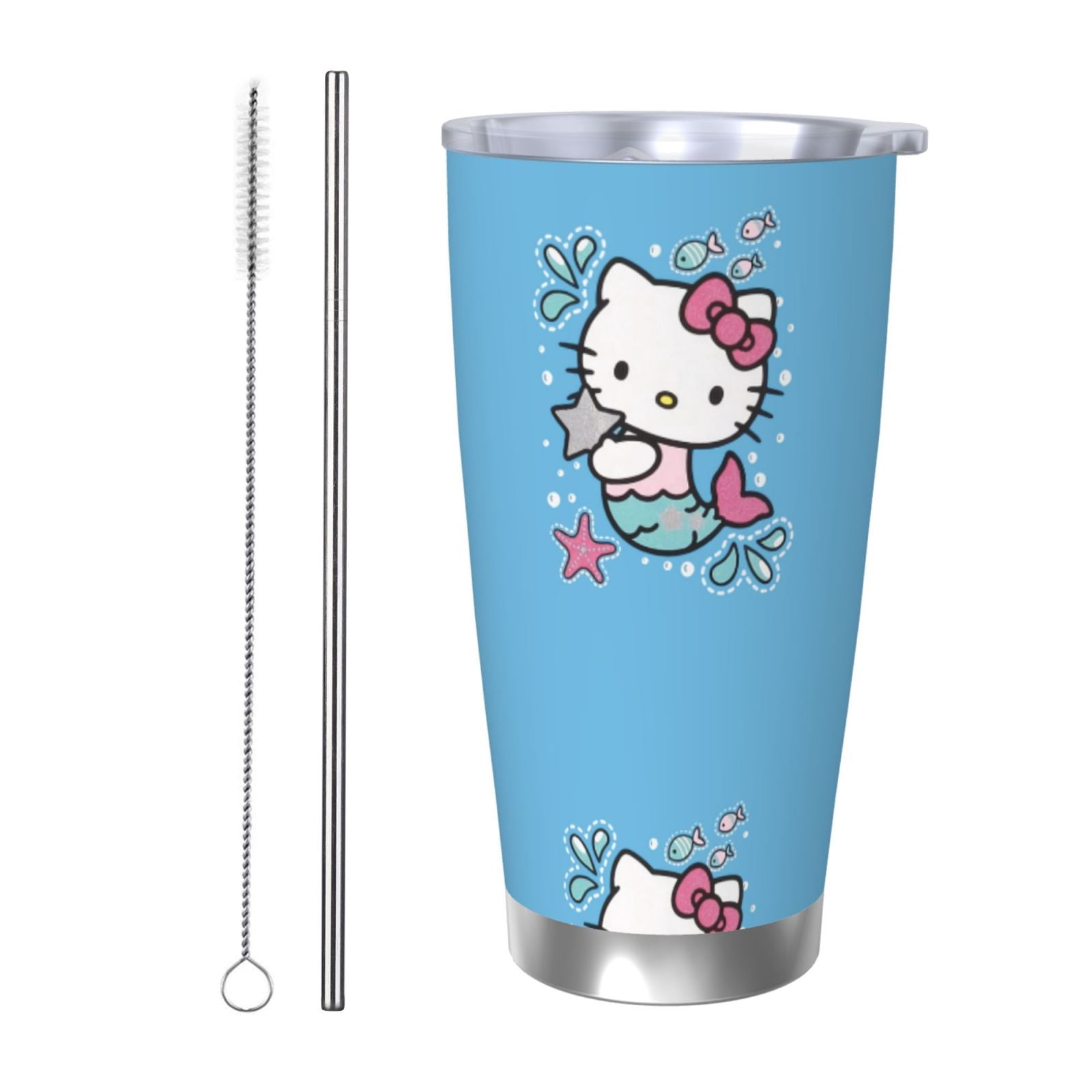 Mermaid Hello Kitty Water Bottle 20oz,Mermaid Hello Kitty Coffee Cups ...