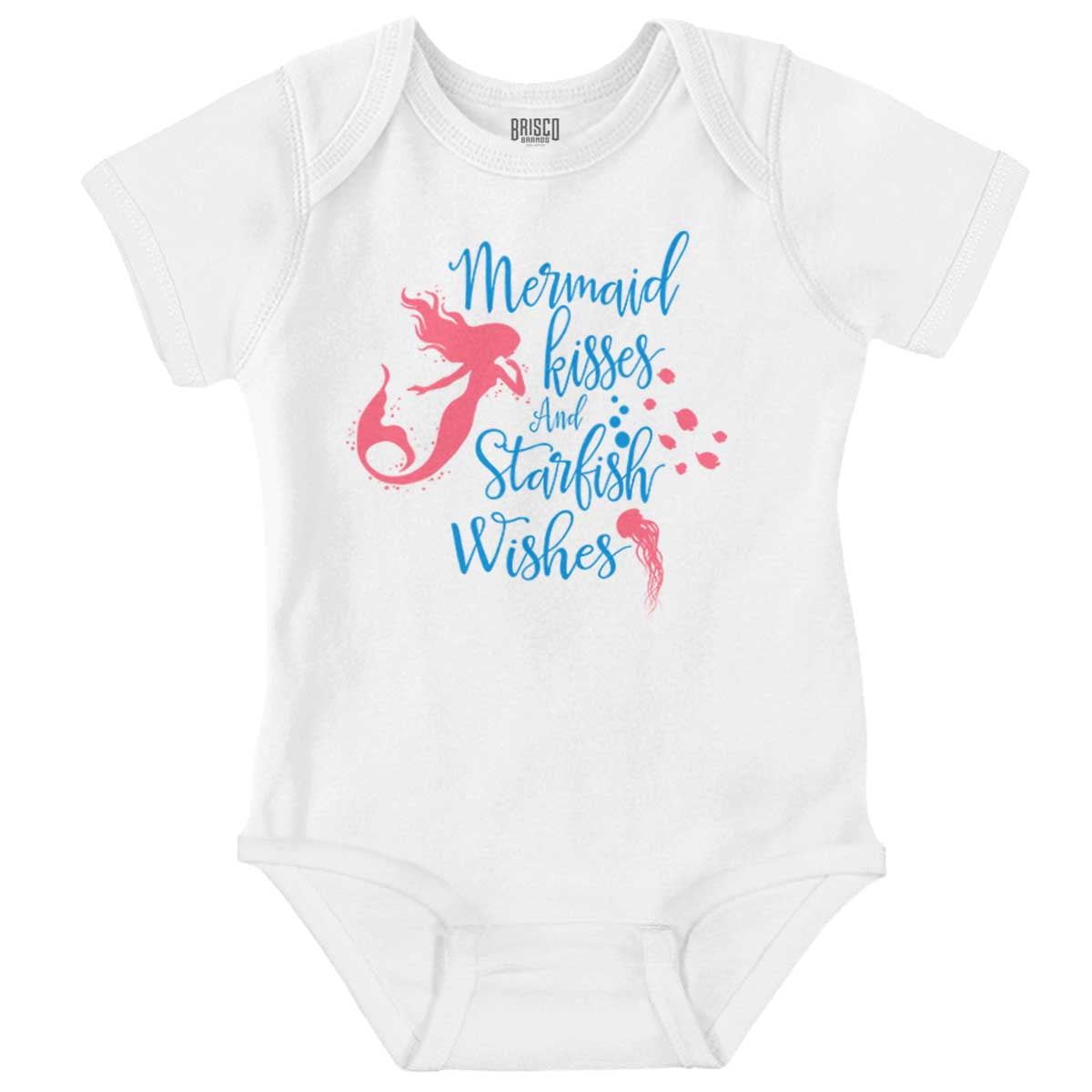 Mermaid Kisses Adorable Beach Day Bodysuit Jumper Girls Infant Baby ...