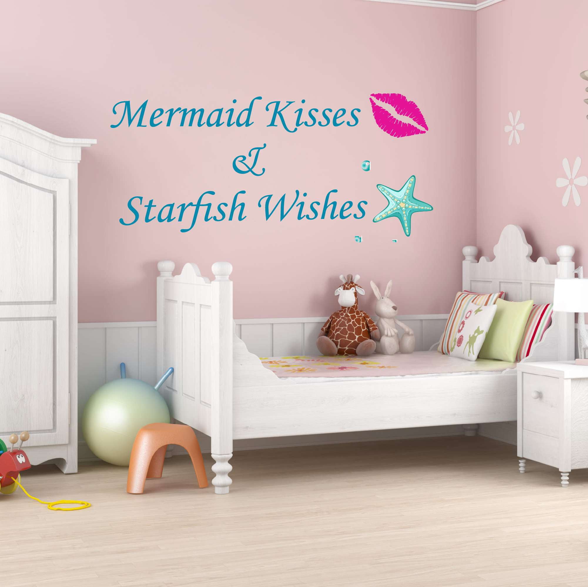 Mermaid Kisses and Starfish Wishes Mermaids Hot Lips Seahorse Statfish ...