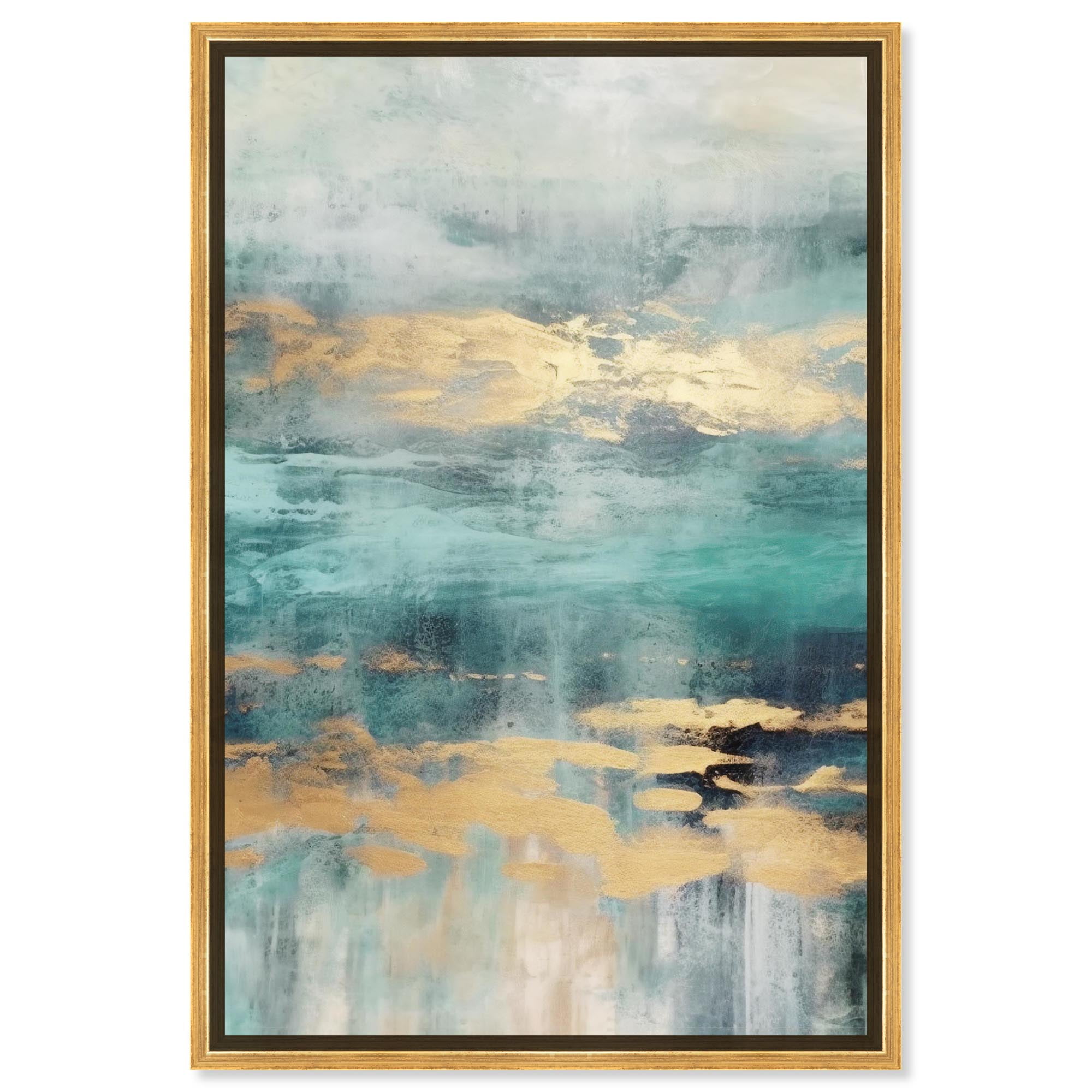 Mermaid Lagoon Swim Canvas Timeless Abstract Wall Art by Art Remedy ...