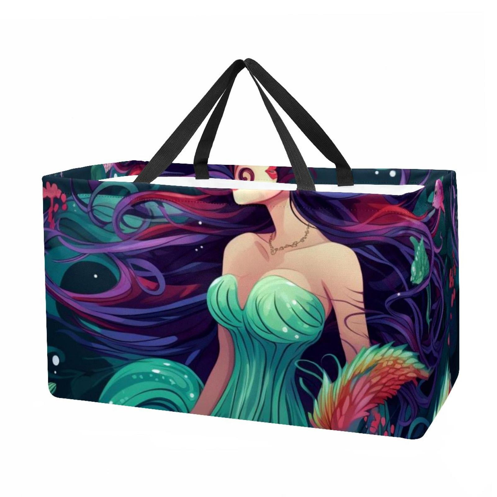 Mermaid Large Capacity Foldable Oxford Cloth Decorative Box - Reusable ...