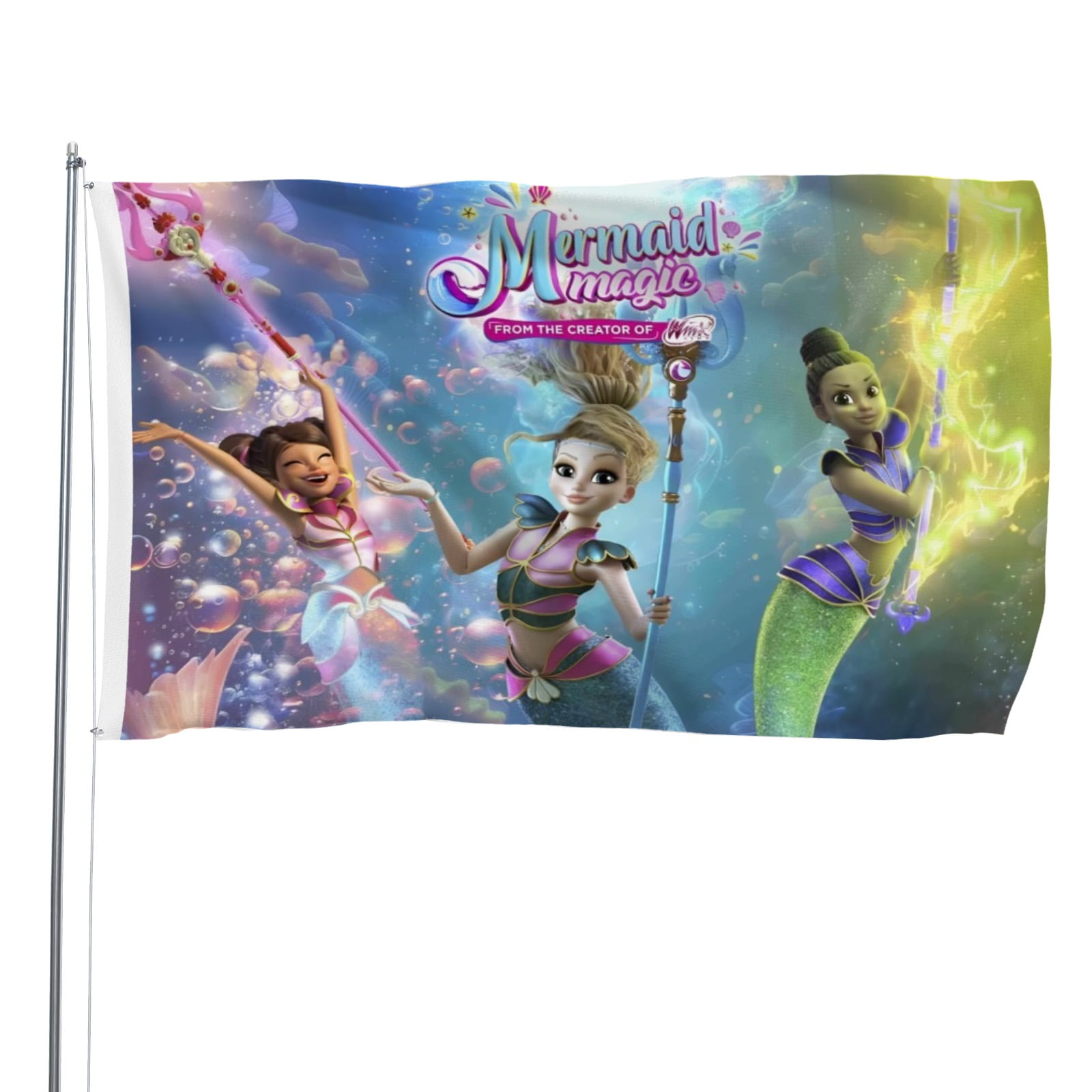 Mermaid Magic-themed Printed Flag Perfect gift for fans, friends, and ...