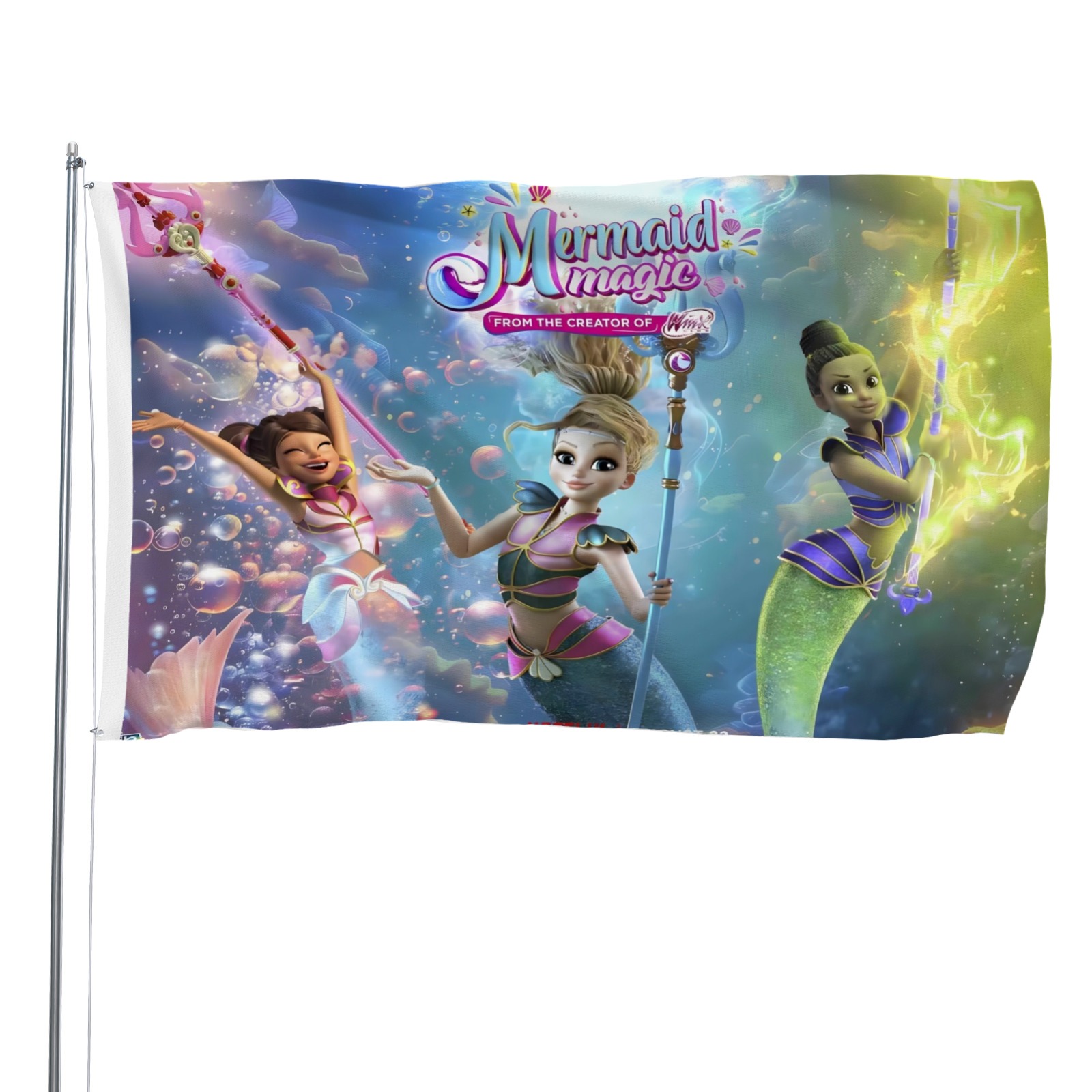 Mermaid Magicflag perfect for outdoor decoration, can be hung indoors ...