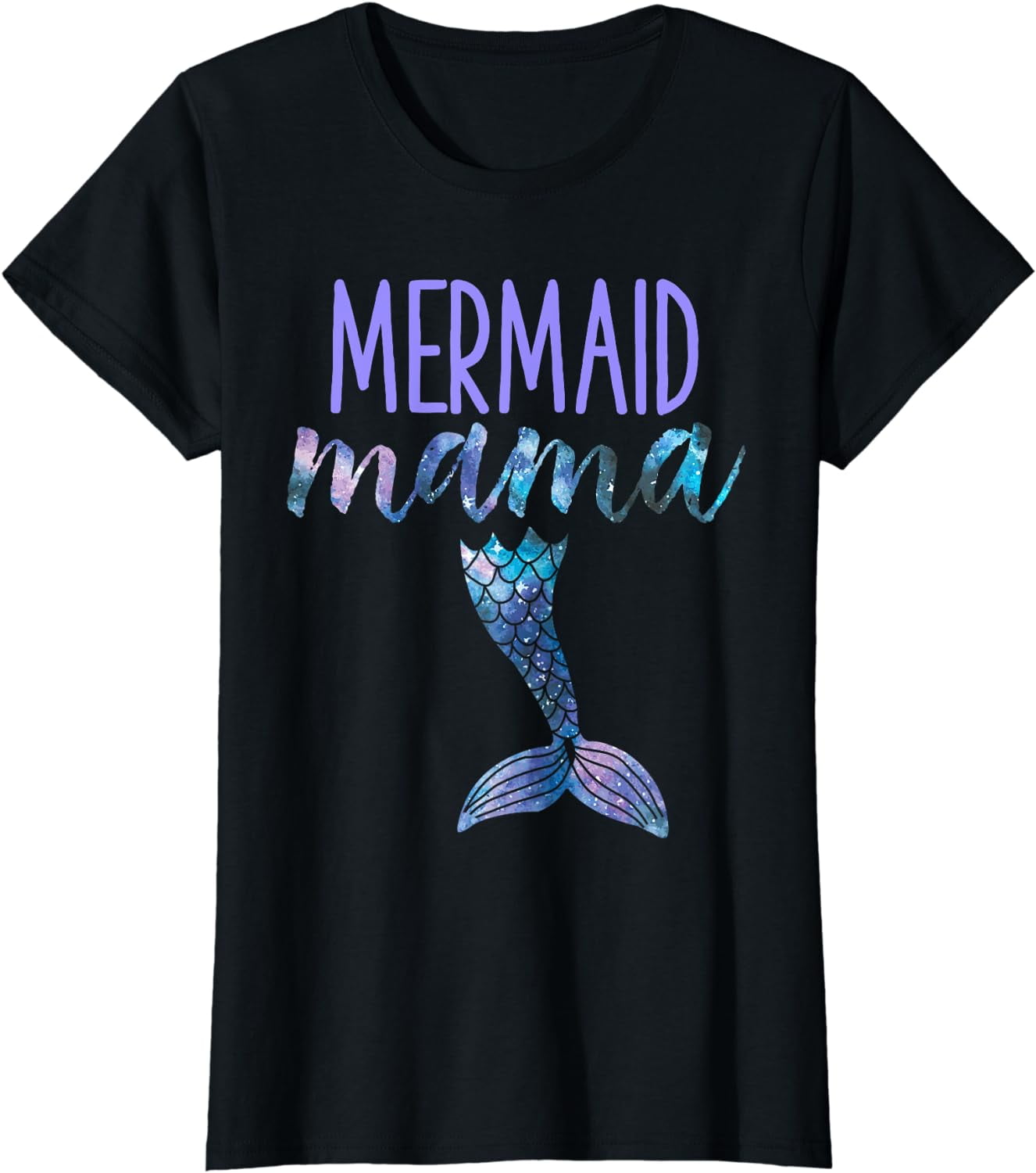 Mermaid Mama Cute Funny Matching Mermaid Birthday Party T-Shirt ...