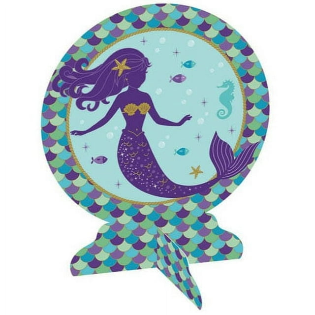 Mermaid 'Mermaid Wishes' Stand-Up Centerpiece (1ct) - Walmart.com