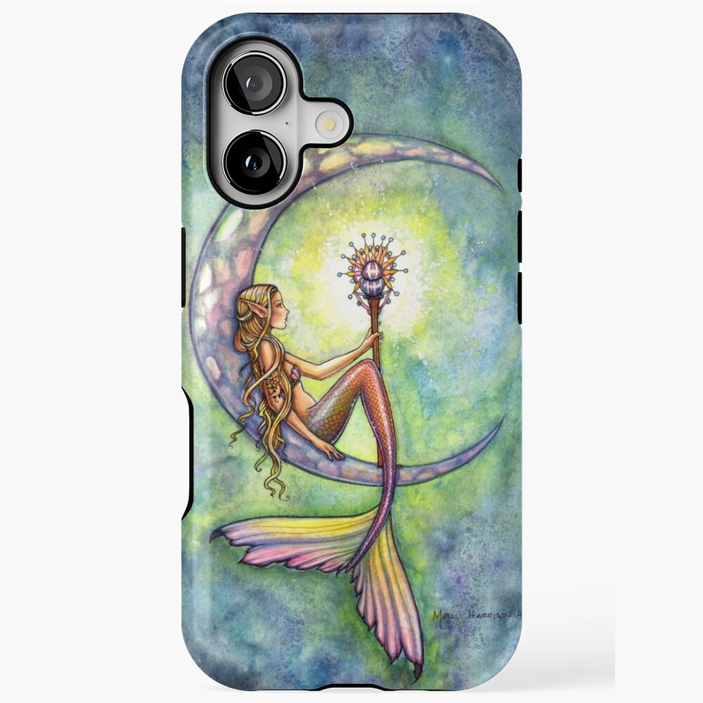 Mermaid Moon Art by Molly Harrison Compatible Phone Case for iPhone 11 ...