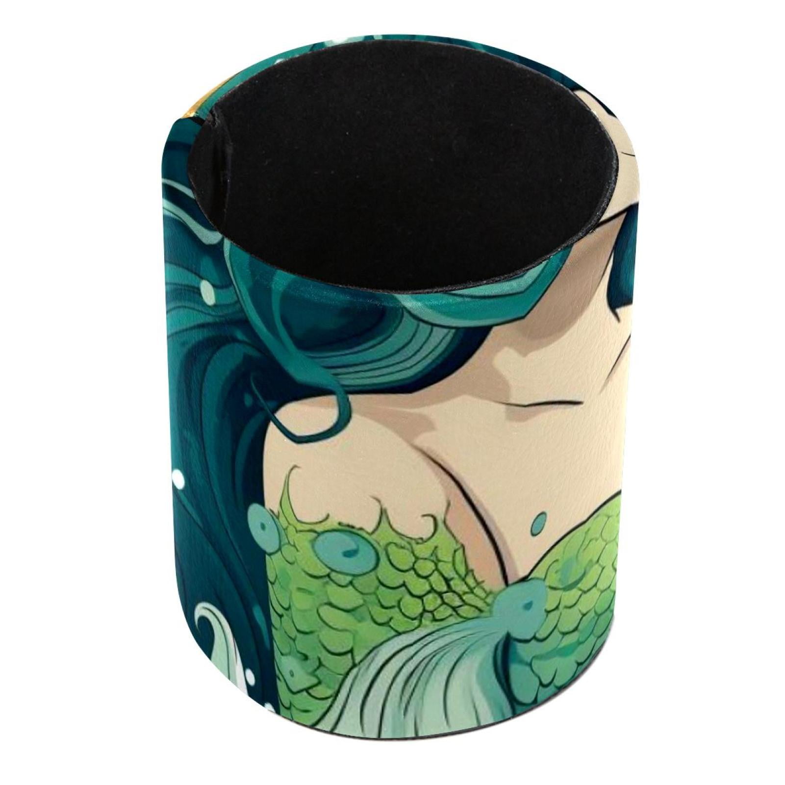 Mermaid PVC Leather Pencil Holder & Organizer - Cardboard Pencil ...
