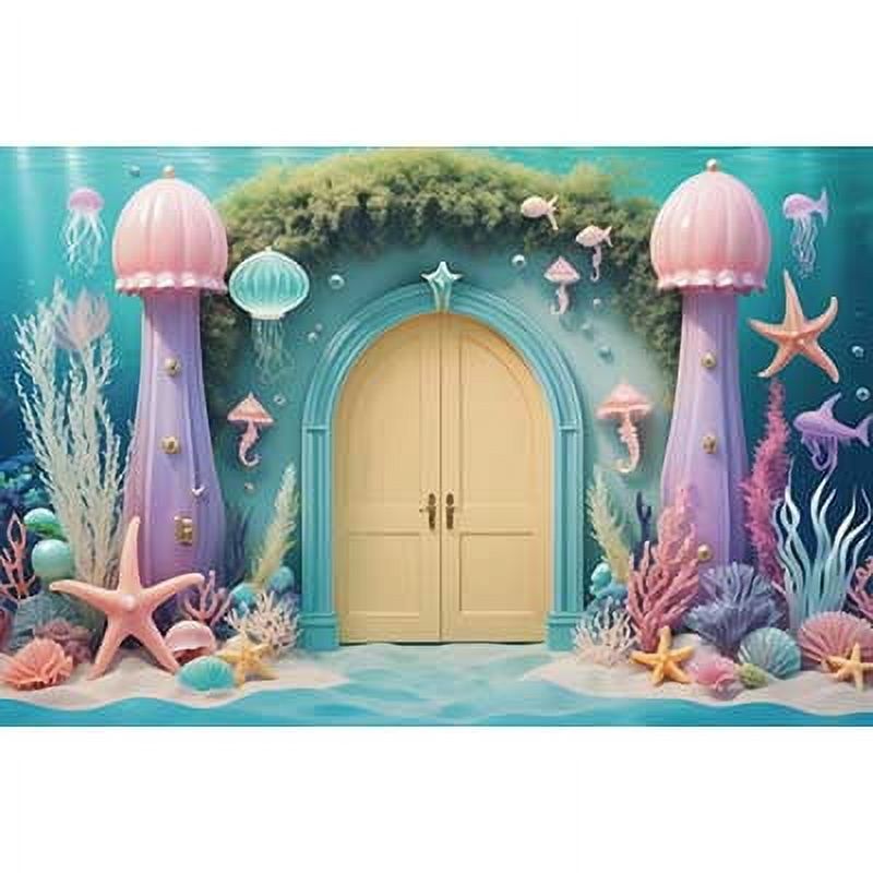 Mermaid Party Photography Backdrop Seabed Landscape Underwater ...