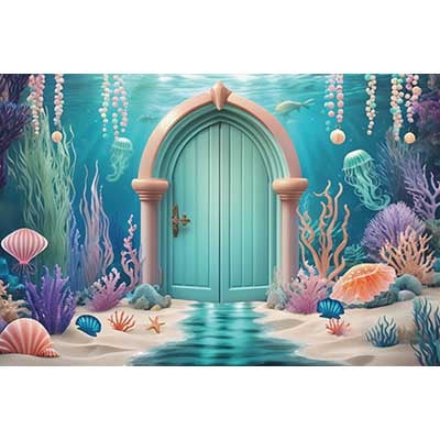 Mermaid Party Photography Background Underwater Seabed Landscape Photoz ...