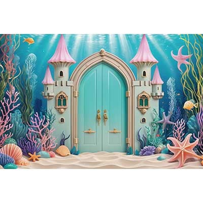 Mermaid Party Photography Background Underwater Seabed Landscape Photoz ...