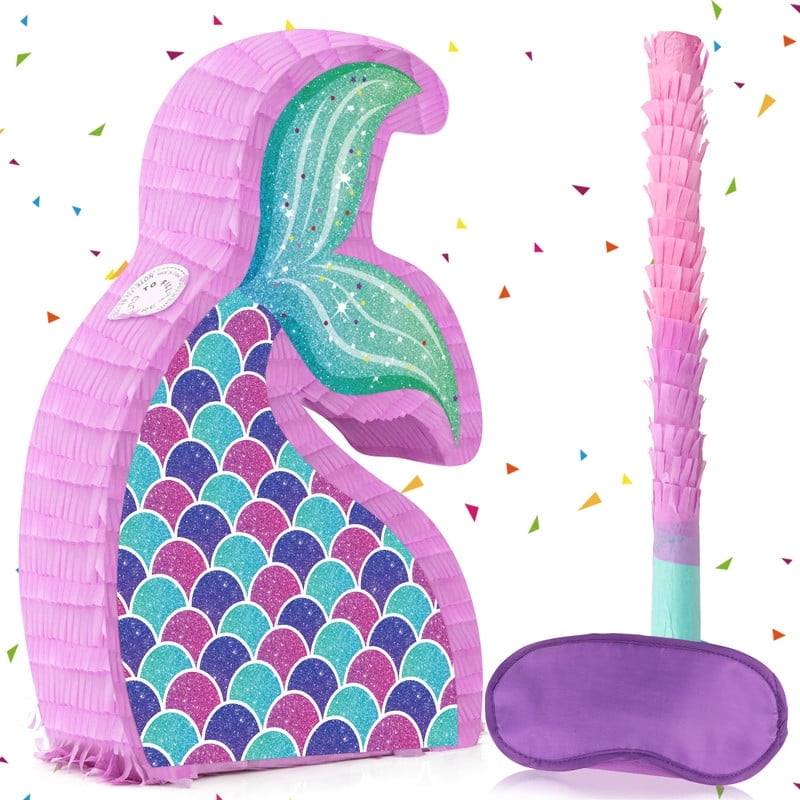 Mermaid Pinata for Birthday Party Decorations Mermaid Party Games with ...