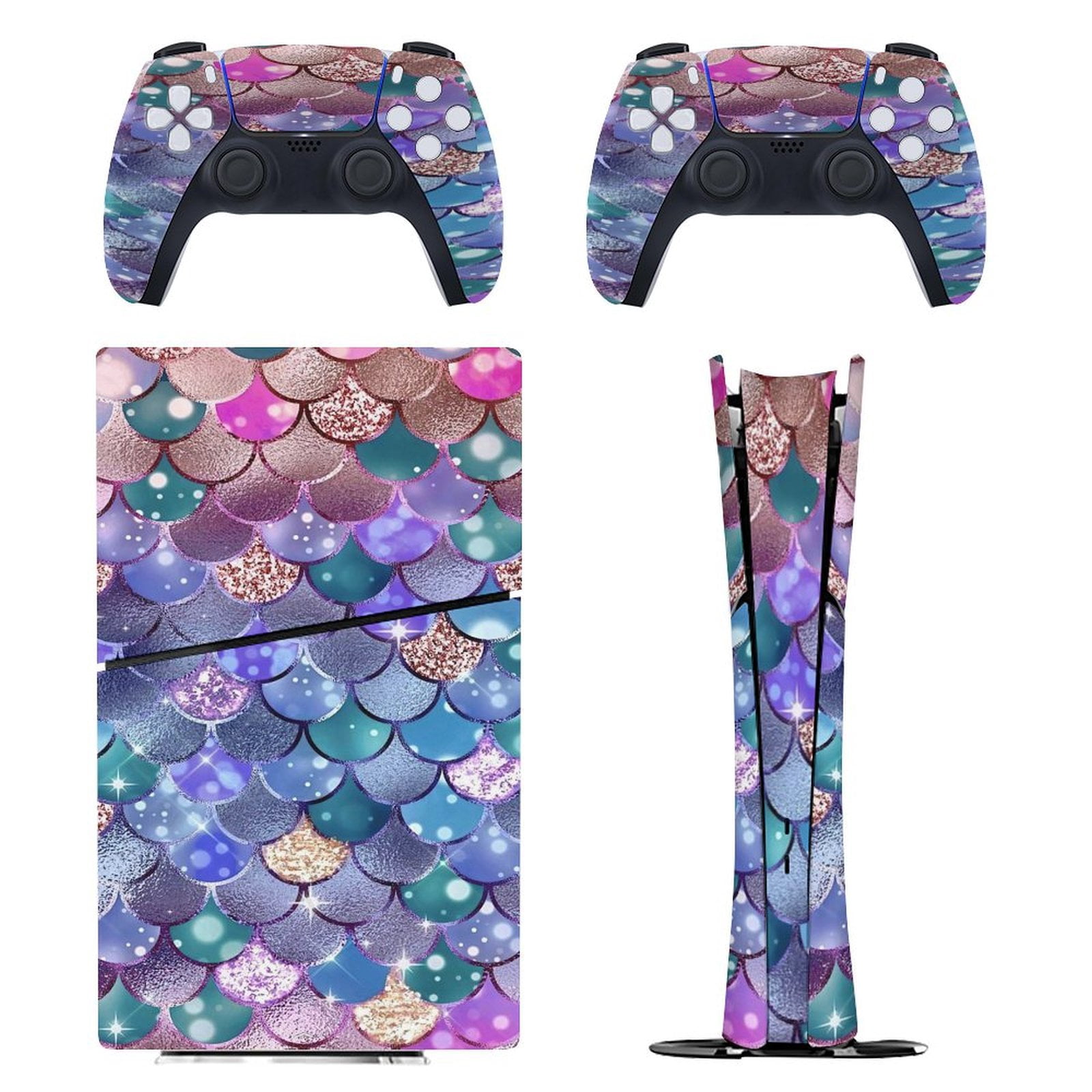 Mermaid Print PS5/PS5 Slim Digital Disc Skin Sticker For Console And ...