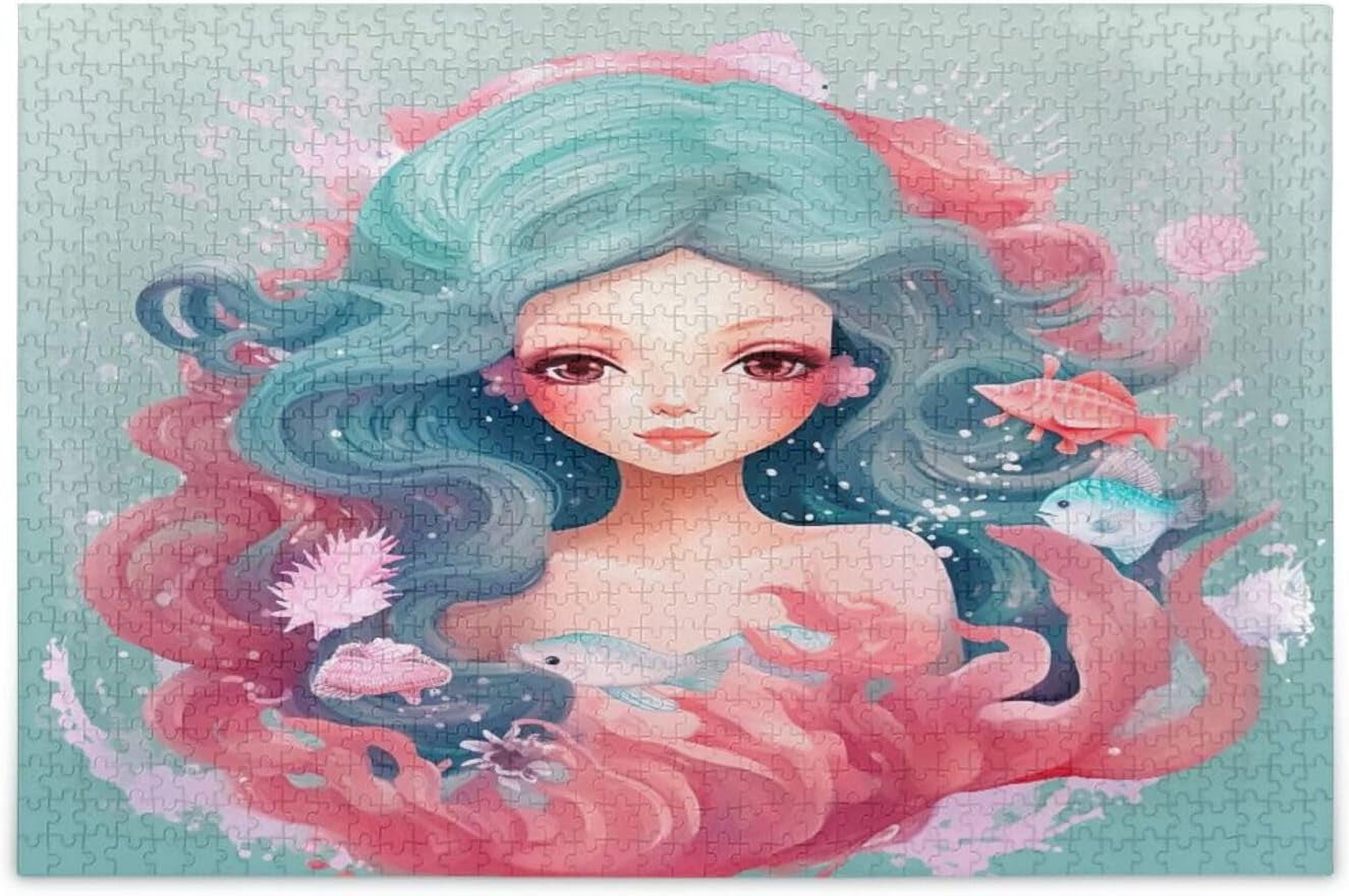 Mermaid Puzzles for Adults 1000 Pieces, Adults and Kids Ntellectual ...