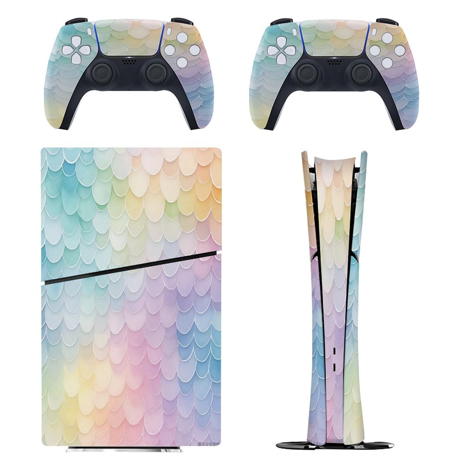 Mermaid Scales Colorful PS5/PS5 Slim Digital Disc Skin Sticker For ...