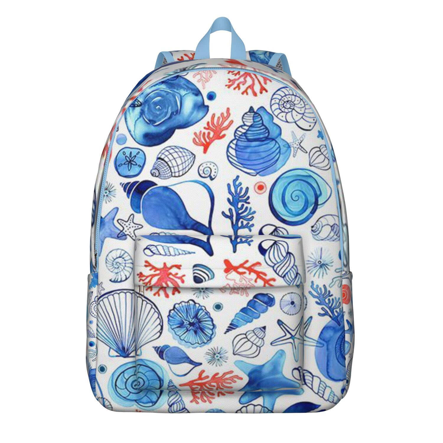 Mermaid & Seahorse Backpack with Nautical Marine Life Design ...
