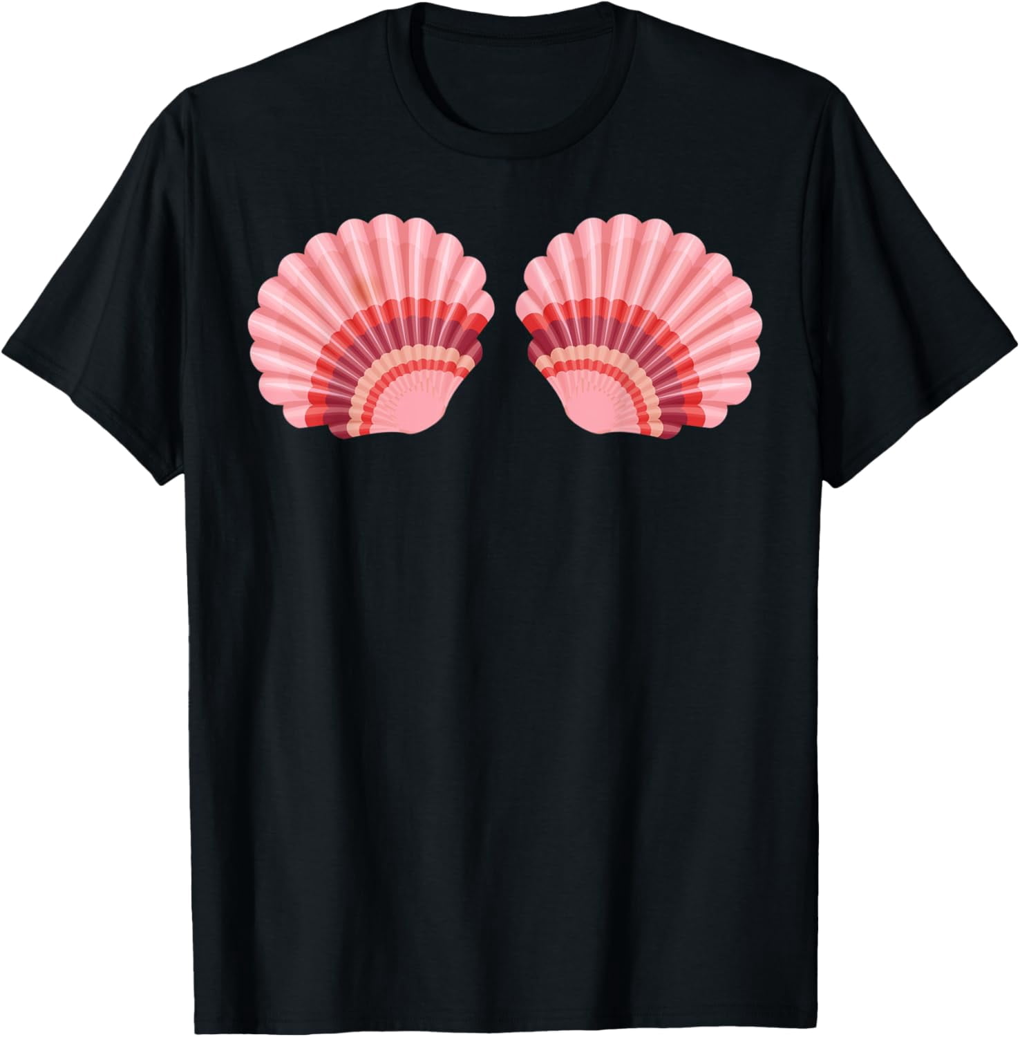 Mermaid Seashell Pink Shell Costume T-Shirt - Walmart.com