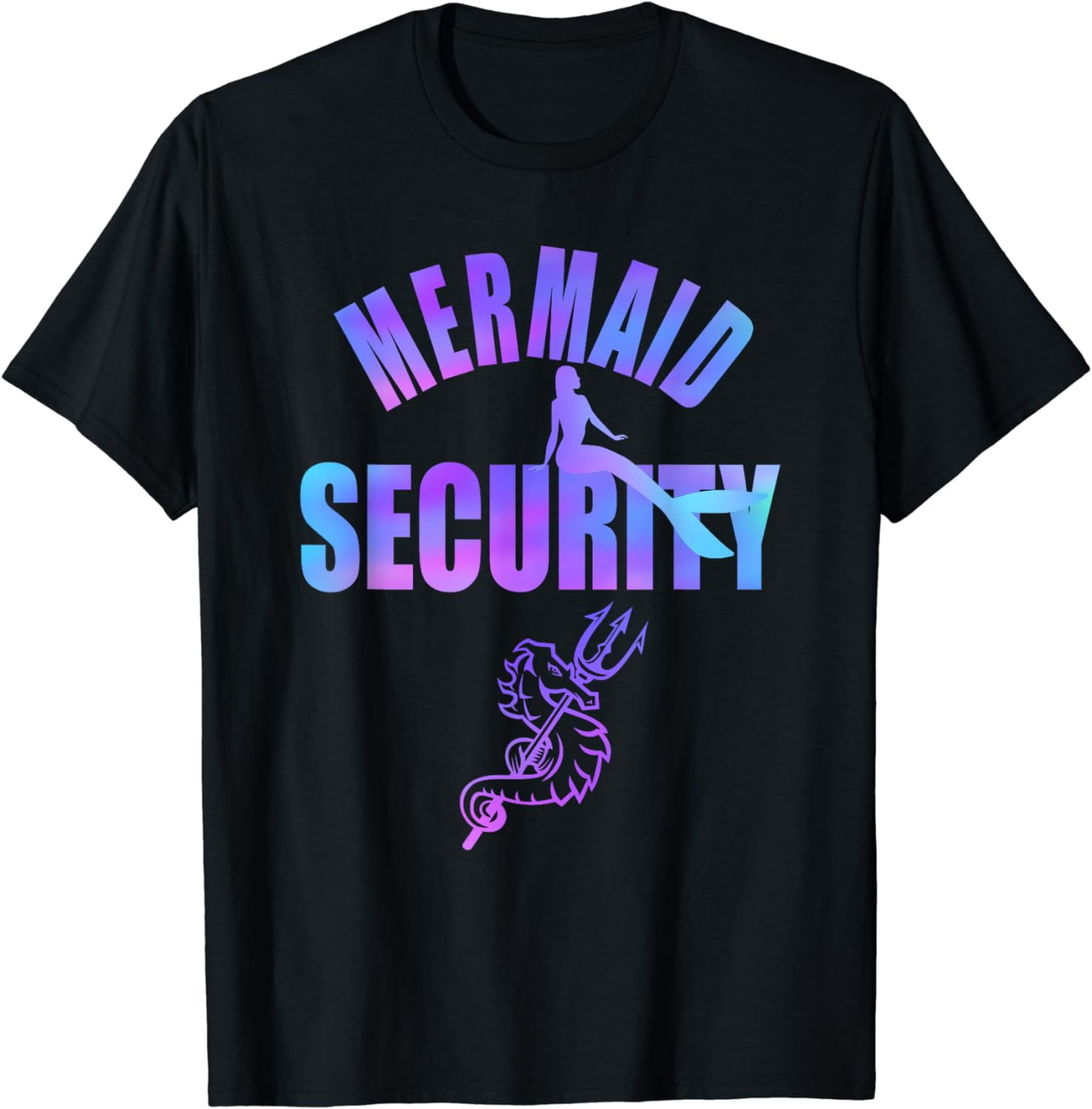 Mermaid Security Merdad Mermen Mermaid Dad Squad T-Shirt - Walmart.com