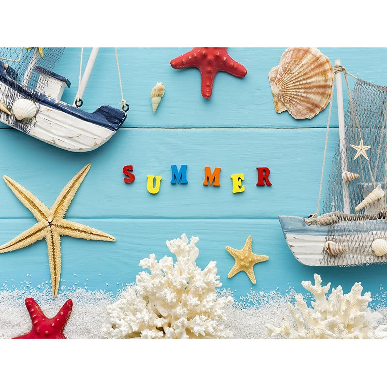 Mermaid Shell Beach Ocean Fish Photography Backdrops Underwater ...