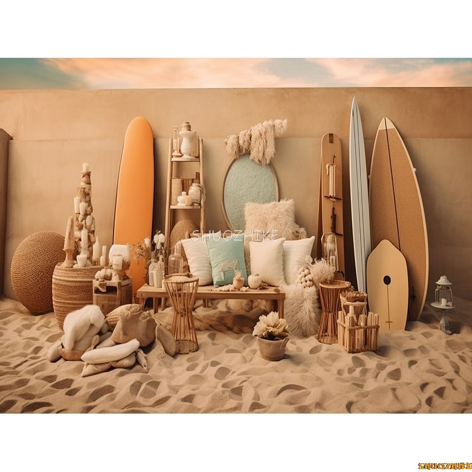 Mermaid Shell Beach Ocean Fish Photography Backdrops Underwater ...