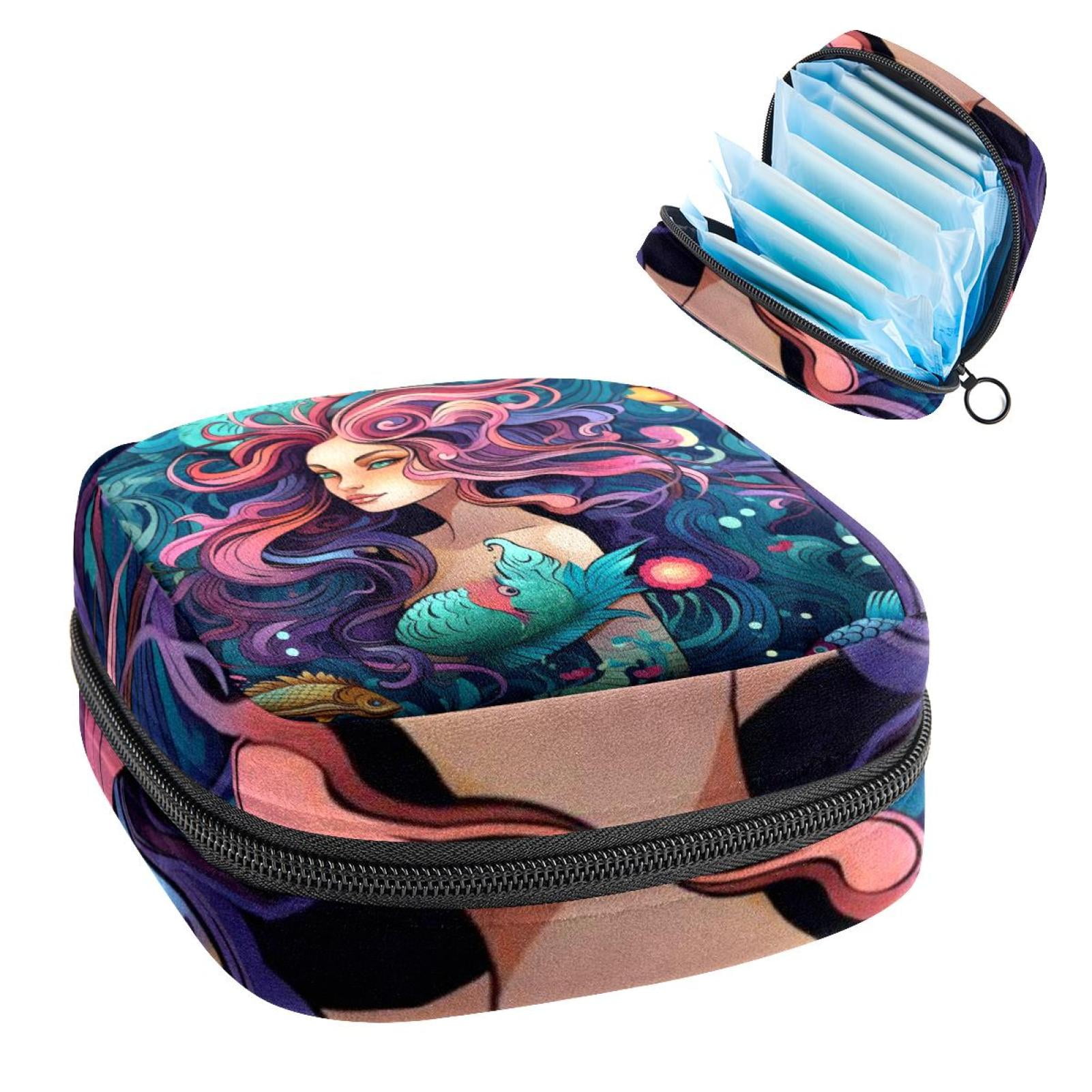 Mermaid Small Bag Period Pouch Small Wire Pouch Zipper Pencil Case ...