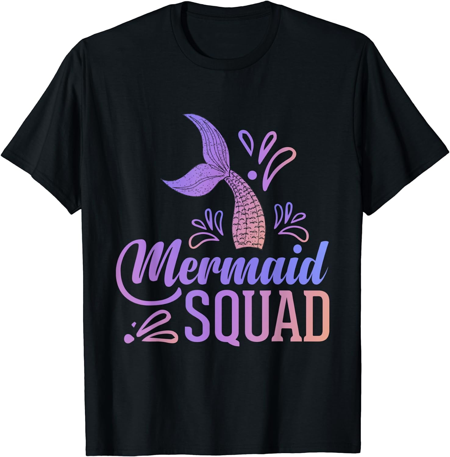Mermaid Squad Birthday Squad Party T-Shirt - Walmart.com