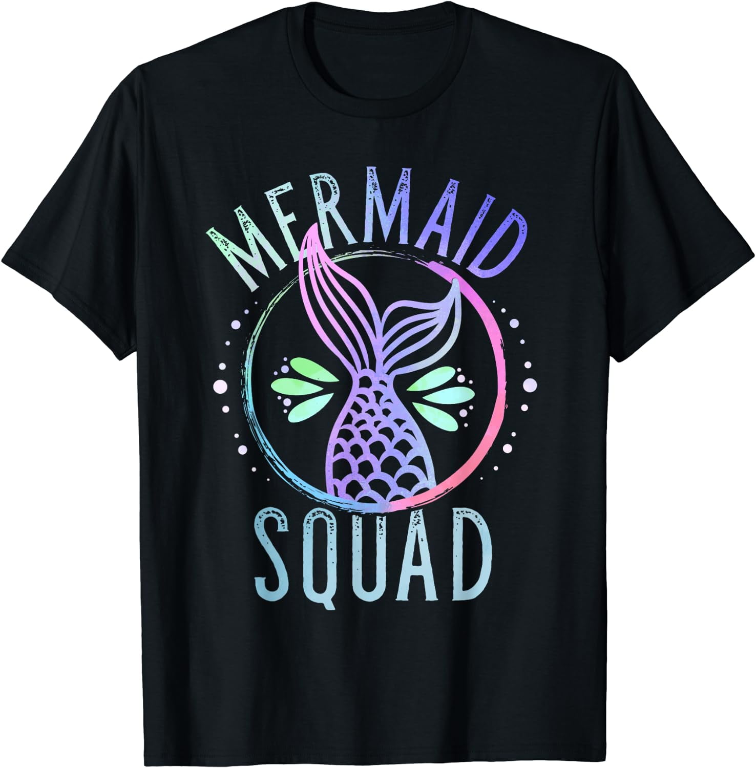 Mermaid Squad, Cute Funny Womens Family Birthday Party Tee T-Shirt ...